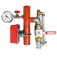 Commercial Risers with System Sensor Flow Switch & Pressure Relief Trim ...