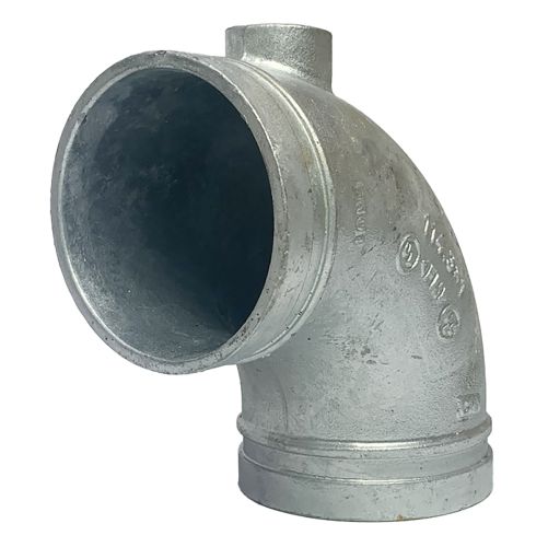 GALVANIZED Grooved Drain Elbow 4" (204) - ARGCO.COM