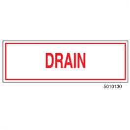 Sign Alum 6 x 2 Drain - ARGCO.COM