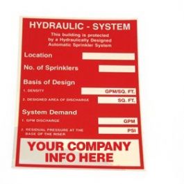 Personalized Reflective Vinyl Decal 5 x 7 Hydraulic System - ARGCO.COM