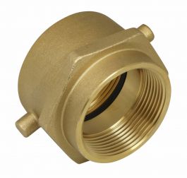 FDC Single 2-1/2"NPT x 2-1/2" Swivel NST Brass(open snoot) - ARGCO.COM
