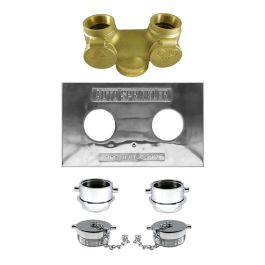 FDC Flush Straight Complete Chrome 2 Way Grved 4"x2.5(F)NST - ARGCO.COM