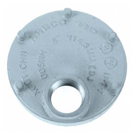 GALVANIZED Grooved End Cap 2-1/2" w/Hole 1" (602) - ARGCO.COM
