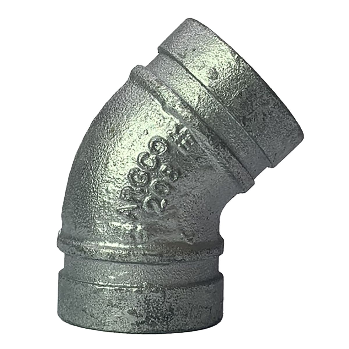 GALVANIZED Grooved 45 4" Elbow (208) - ARGCO.COM
