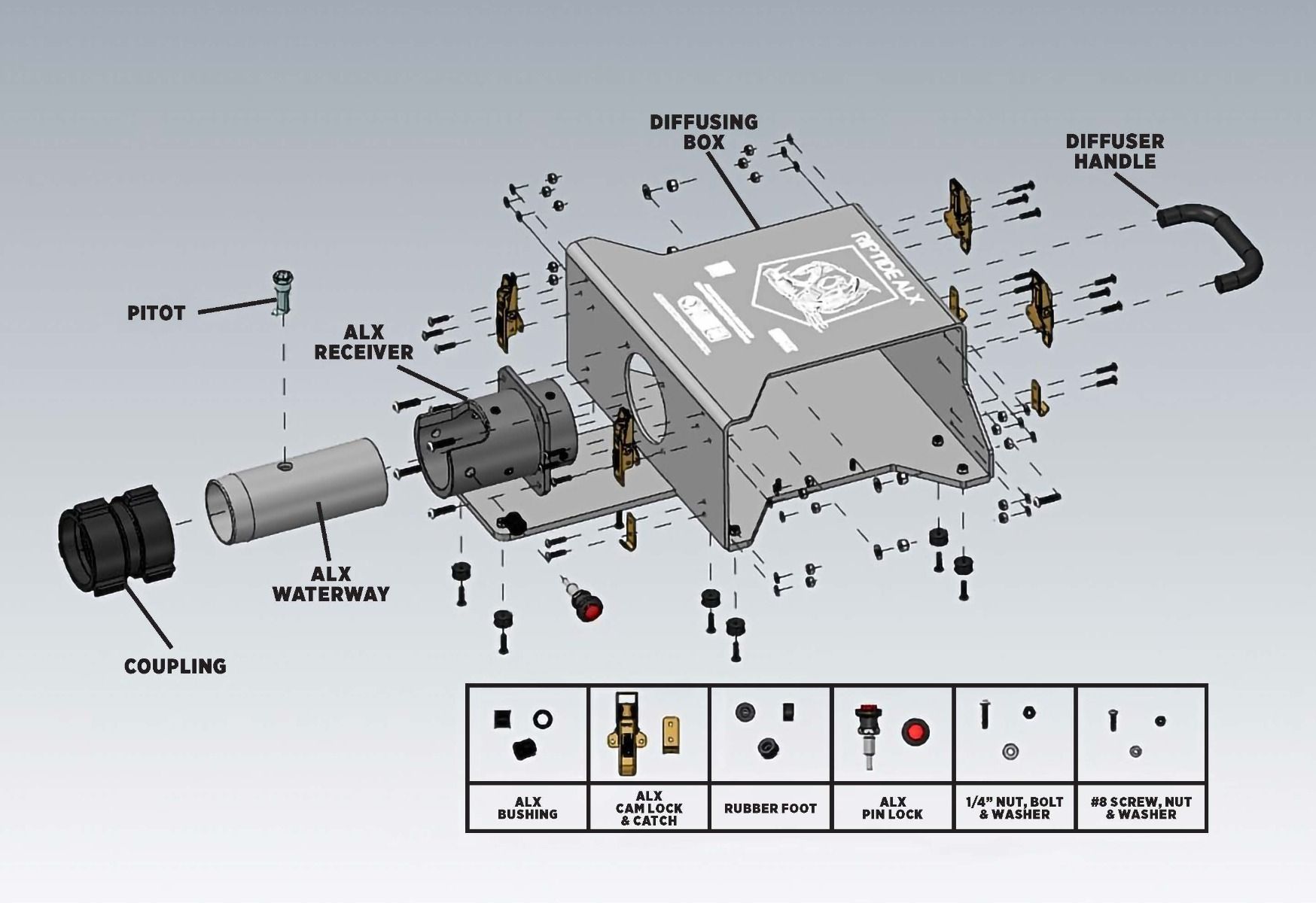 Riptide ALX Single Action LDH Water Diffuser for 4" Hose with Built In ...