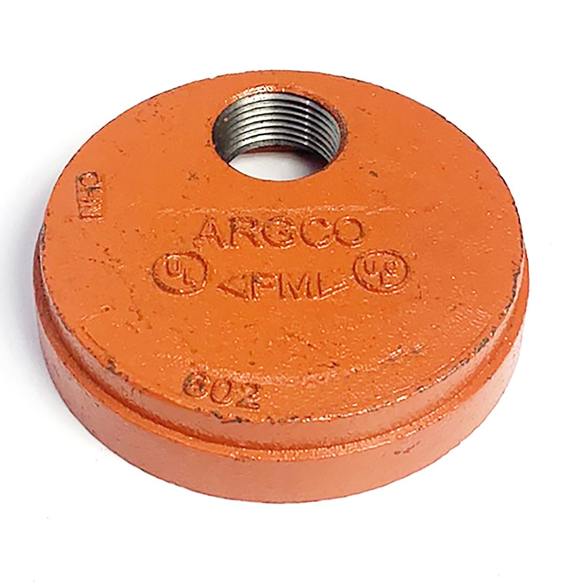 Grooved End Cap 6" w/Hole 2" (602) - ARGCO.COM
