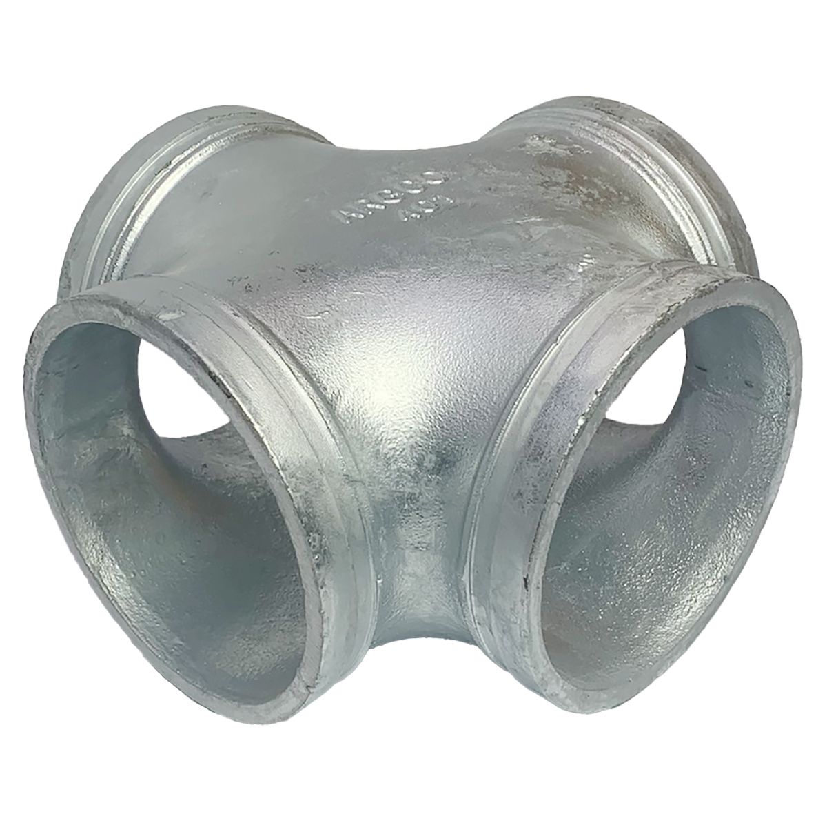 GALVANIZED Grooved Straight Cross 8" Short Radius (401) - ARGCO.COM