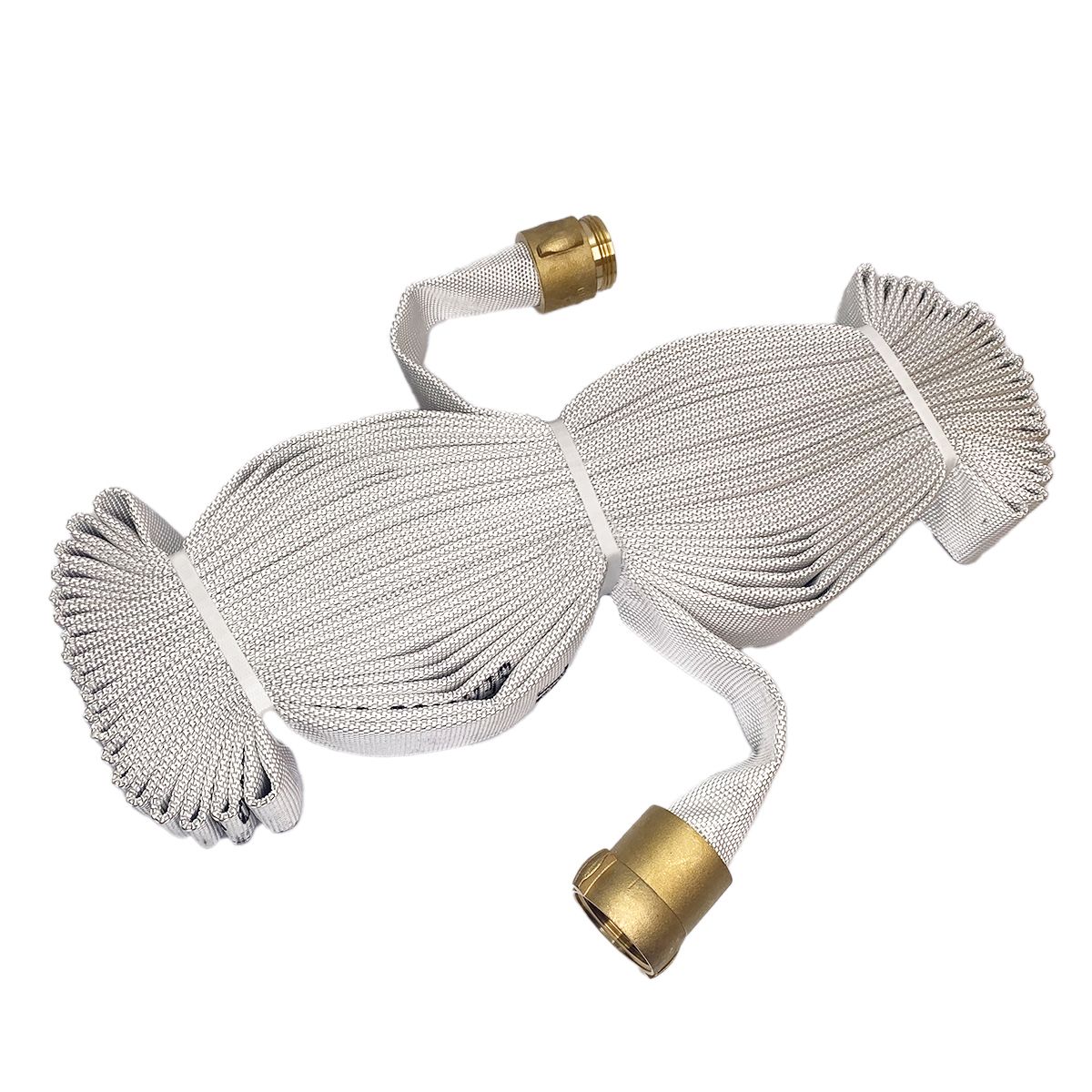 Fire Hose 1-1/2" x 75' w/ Brass Couplings NST (UL) - ARGCO.COM