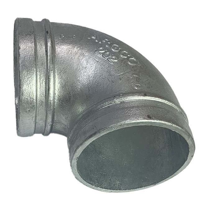 GALVANIZED Grooved 90 6" Elbow Short (202) - ARGCO.COM