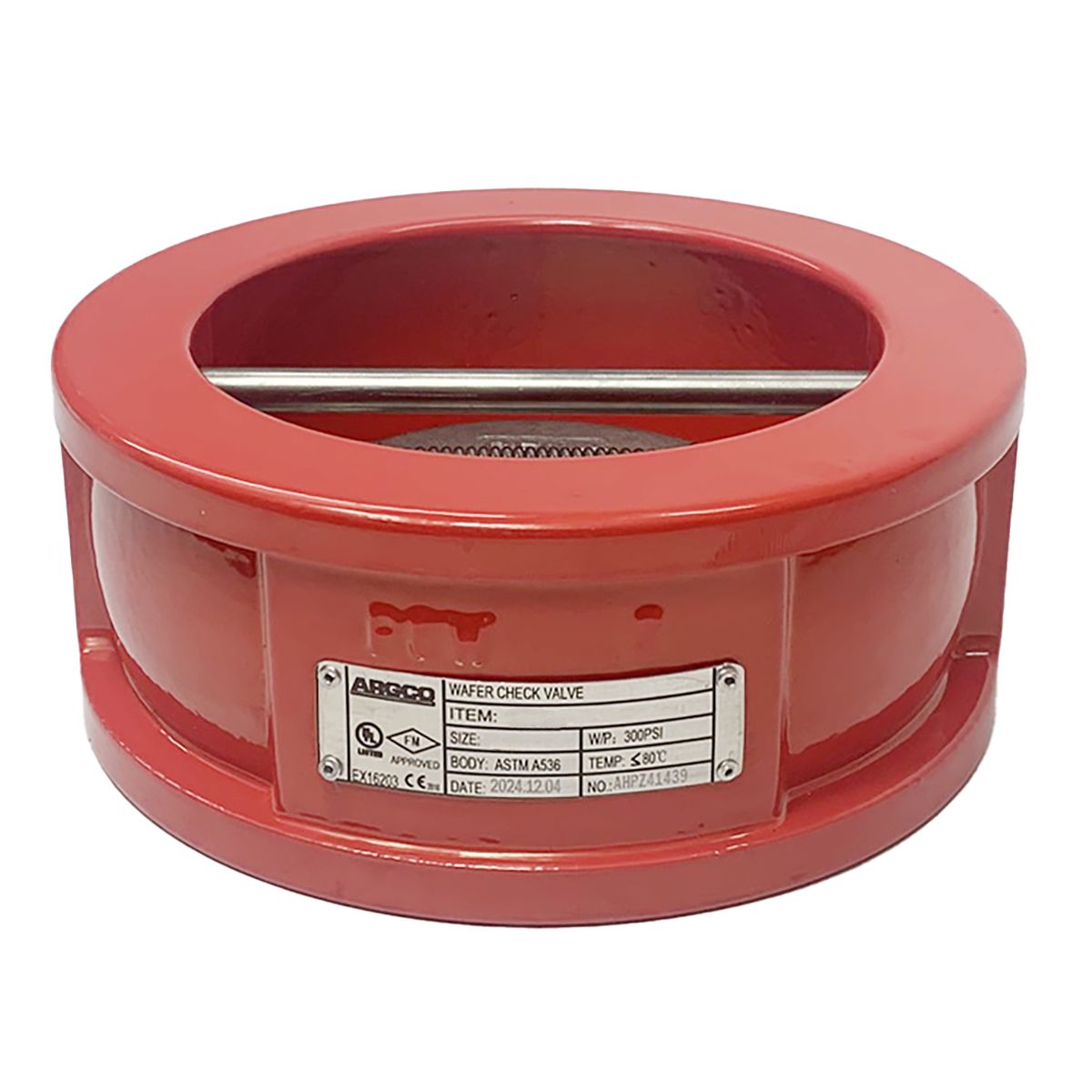 Wafer Check Valves Double Door C.I. Body 4" UL/FM - ARGCO.COM
