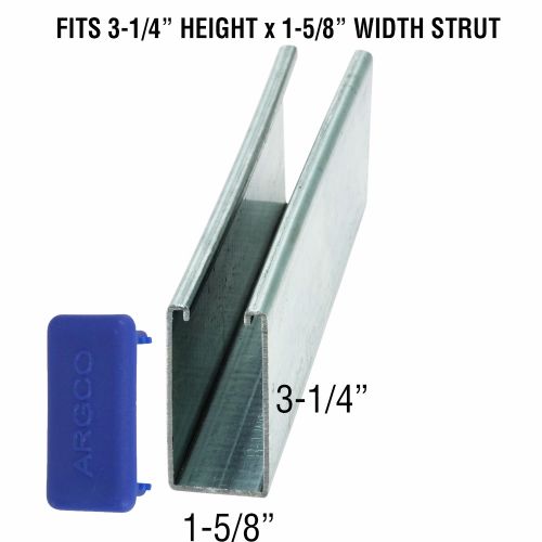 Strut (Channel) Extra Deep End Cap 3-1/4" x 1-5/8" - ARGCO.COM