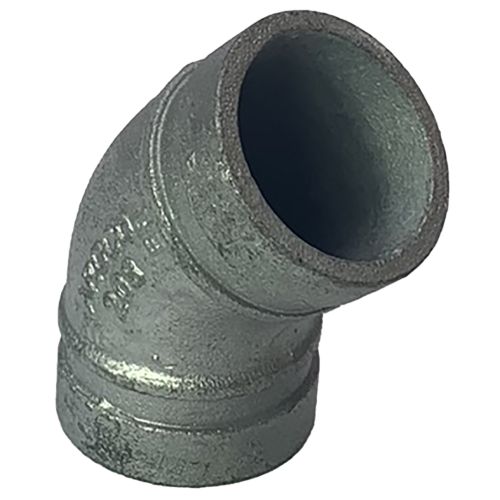 GALVANIZED Grooved 45 4" Elbow (208) - ARGCO.COM